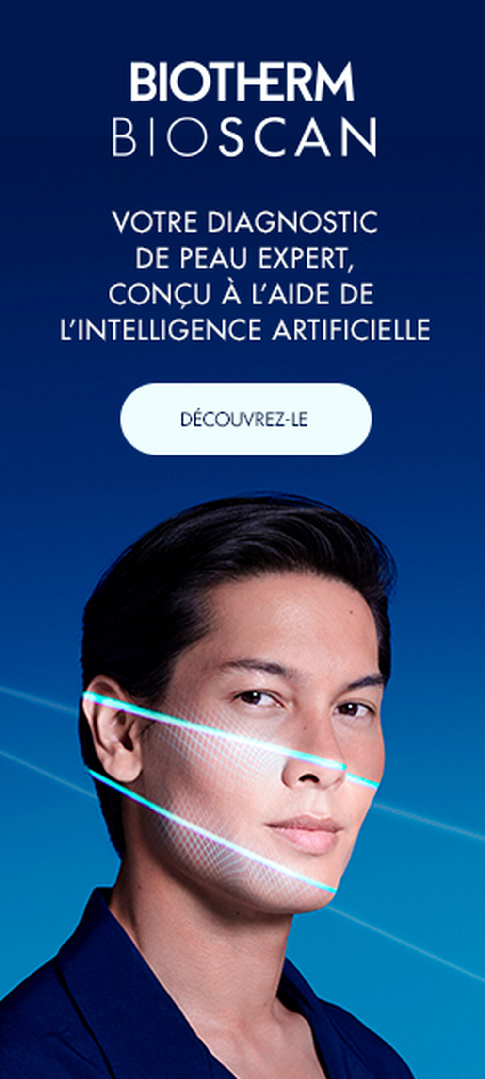 Soin visage hydratant homme - Gamme Aquapower | Biotherm