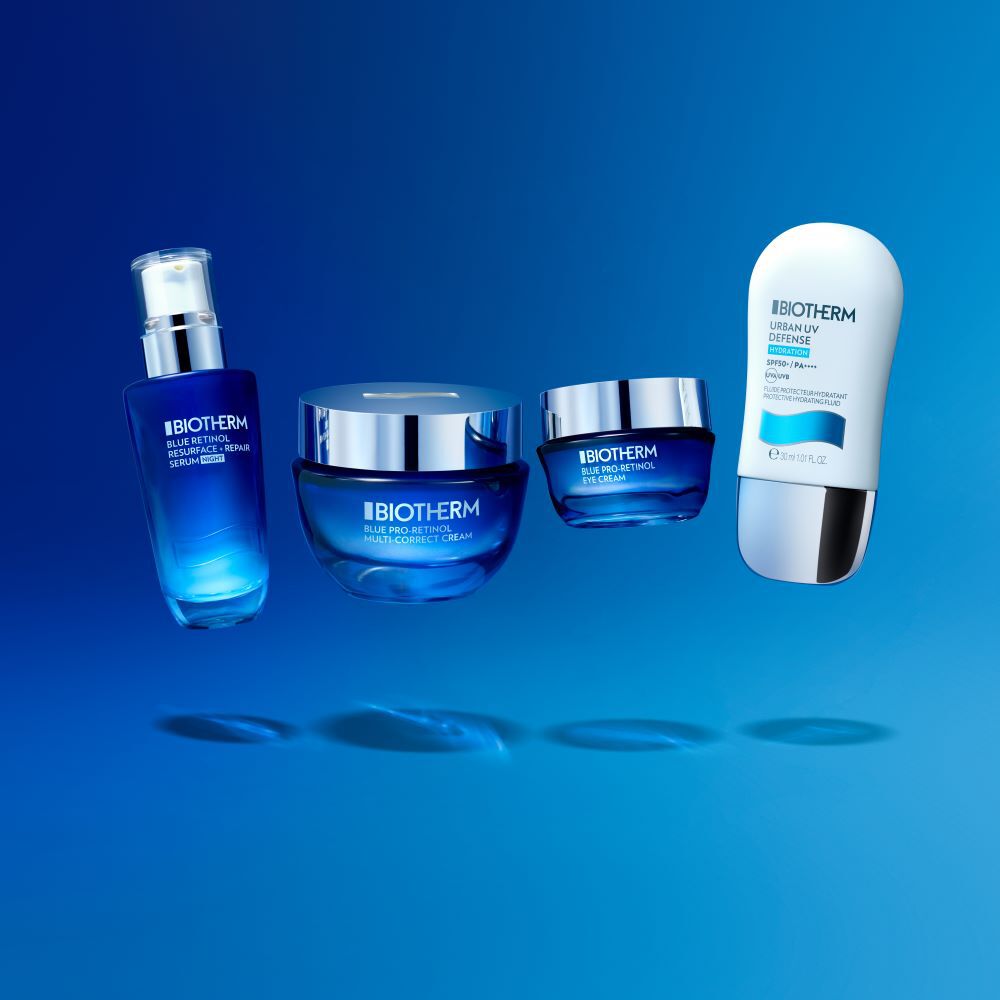 Blue Retinol night serum for advanced aging signs correction
