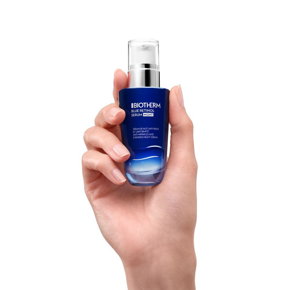 Blue Retinol night serum for advanced aging signs correction